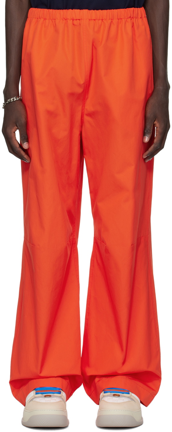 Gucci Red Heavy Trousers Gucci