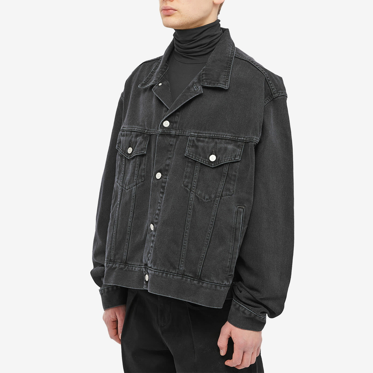 Maison Margiela Men's Denim Jacket in Black Maison Margiela