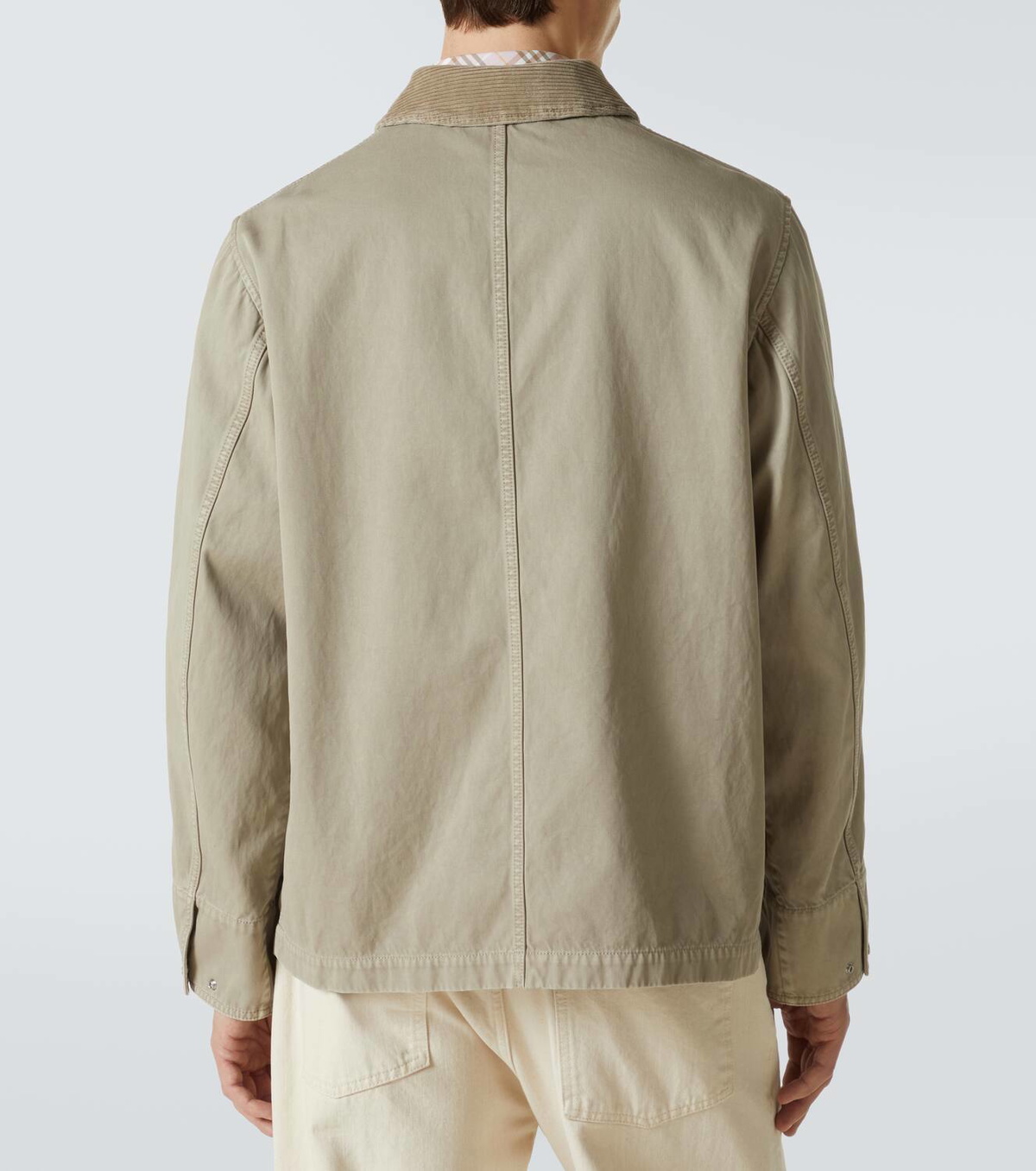 Burberry Embroidered cotton twill field jacket Burberry
