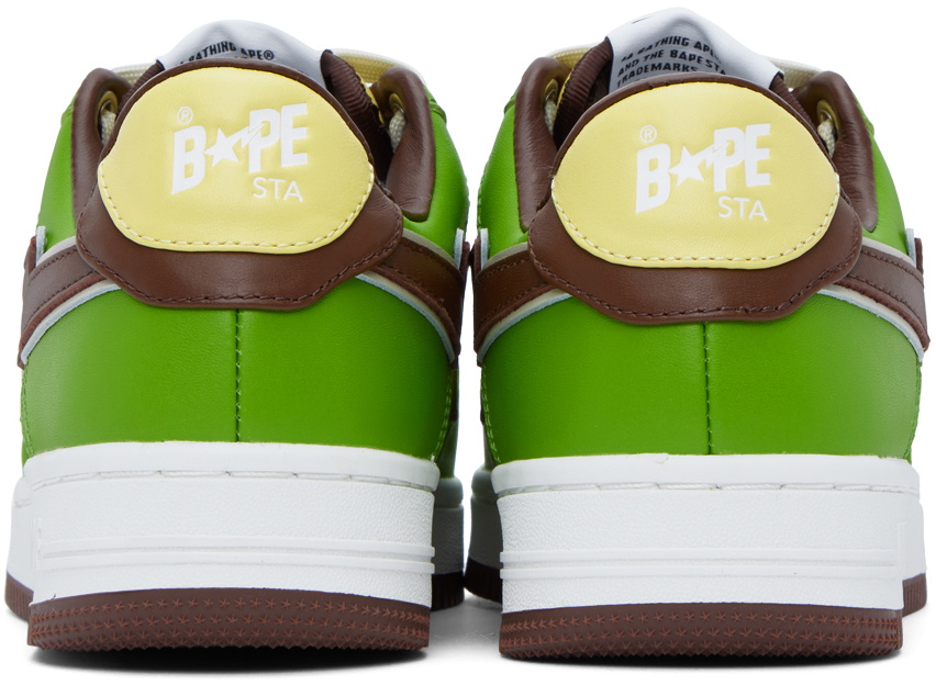 BAPE SSENSE Exclusive Green Sta Sneakers A Bathing Ape