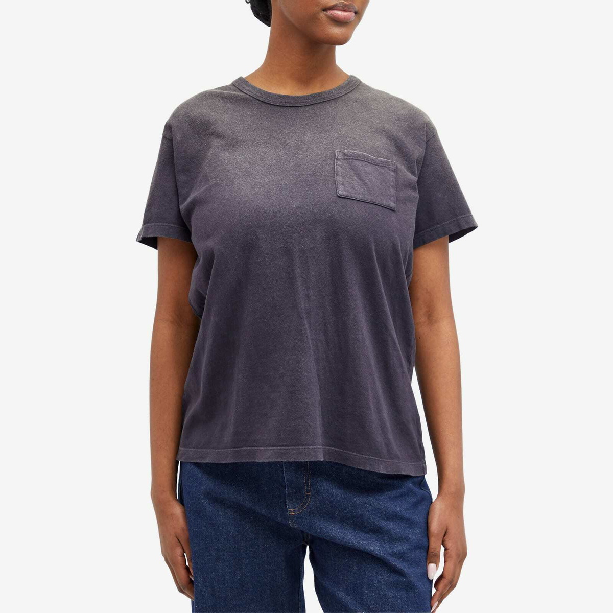 Visvim Women's Box T-Shirt in Navy Visvim