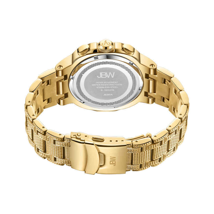 JBW Heist Quartz Diamond Gold Dial Mens Watch J6380A JBW