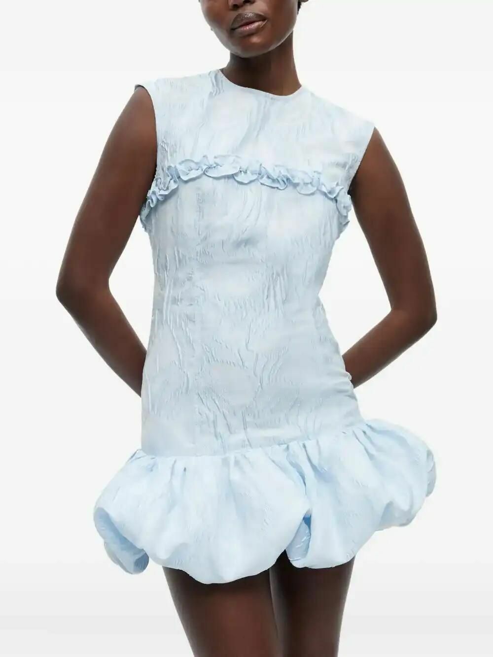 GANNI Cloqué Corset Mini Dress GANNI