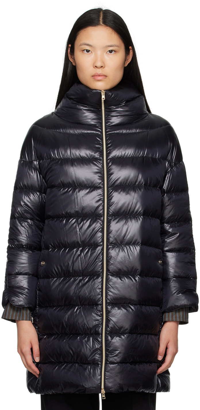 Herno Black Matilde Down Coat Herno