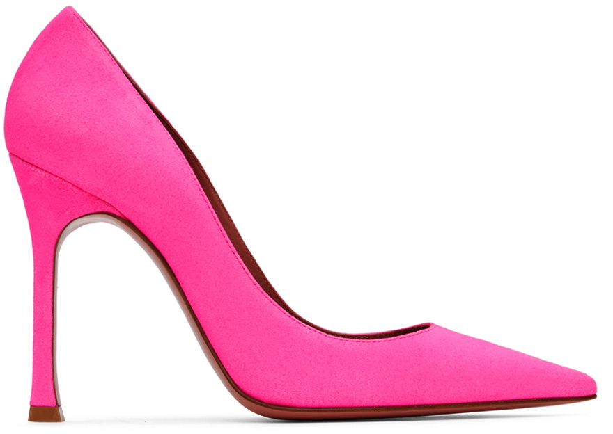 Amina Muaddi Pink Sharon Pump Heels Amina Muaddi