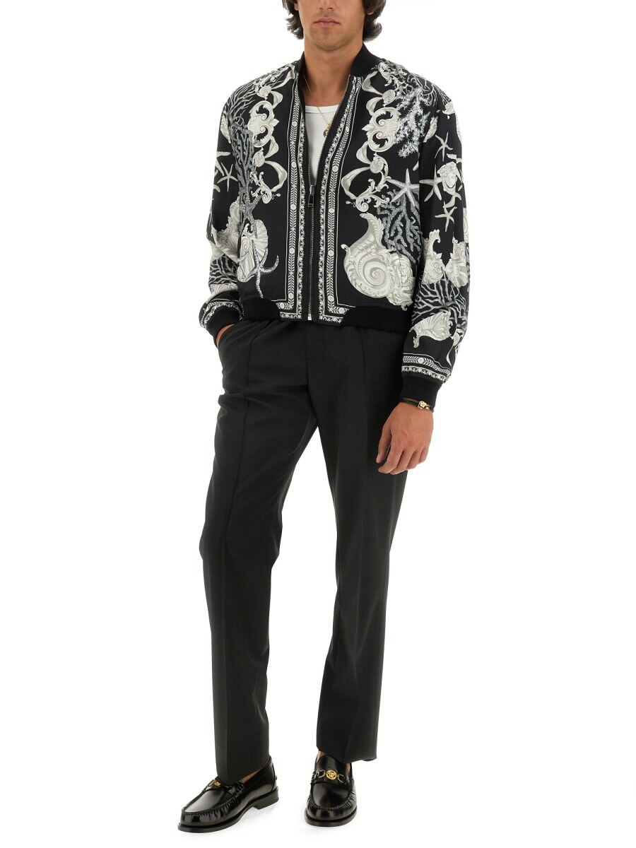 Versace Reversible Baroque Sea Jacket Versace