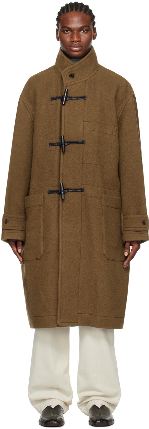 LEMAIRE Brown Toggle Coat Lemaire