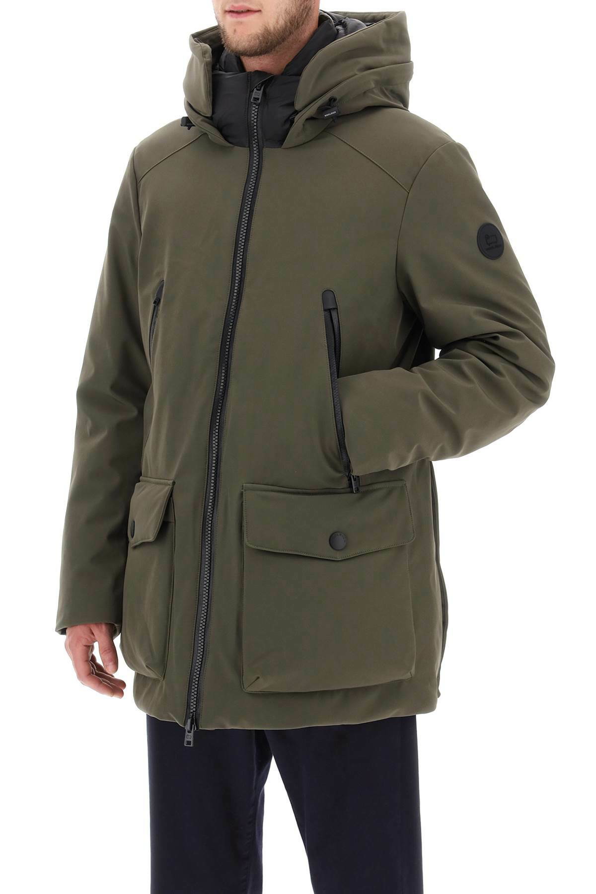 Woolrich Parka In Soft Shell Woolrich