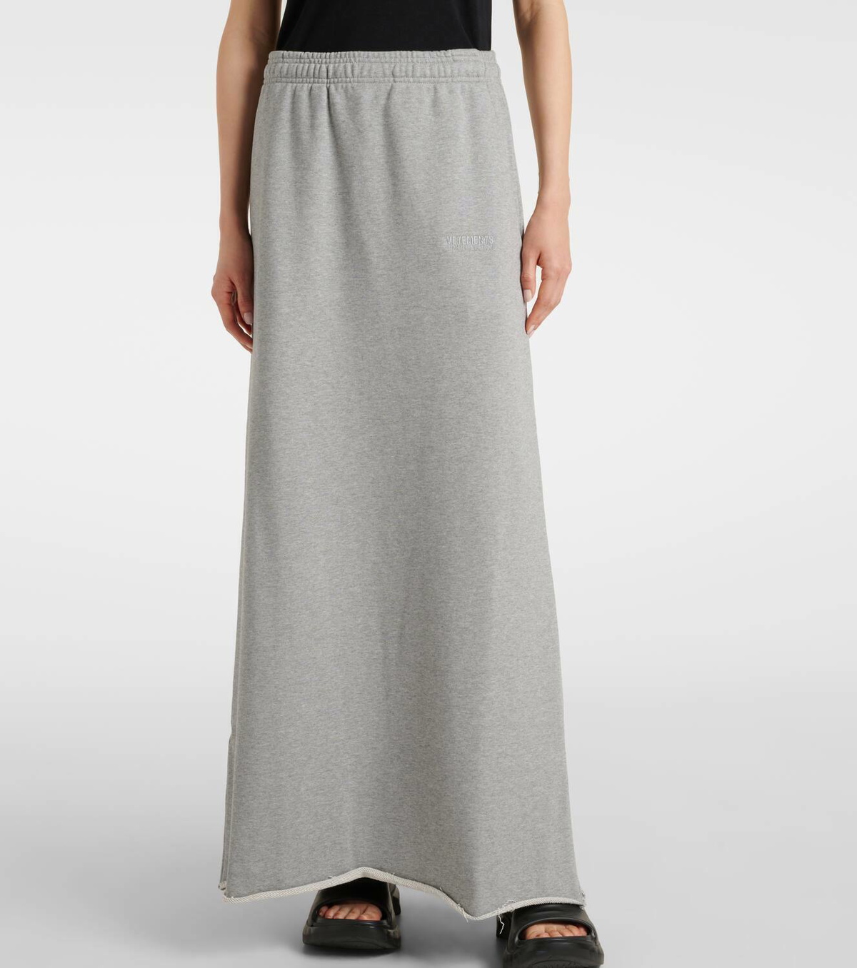 Vetements Molleton cotton-blend maxi skirt Vetements