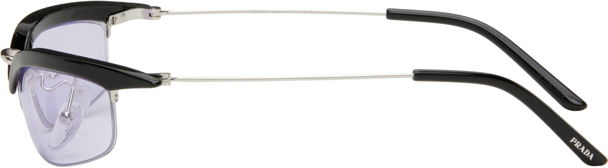 Prada Eyewear Silver 'Prada Runway' Sunglasses Prada
