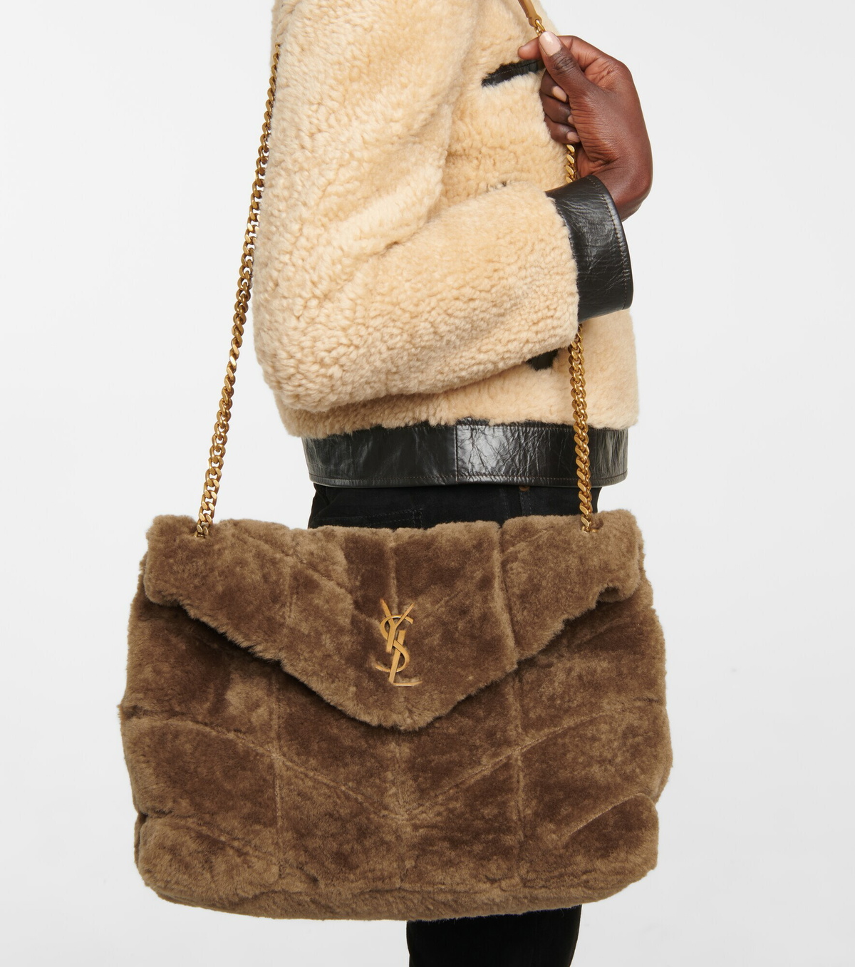 Saint Laurent Shearling Bag