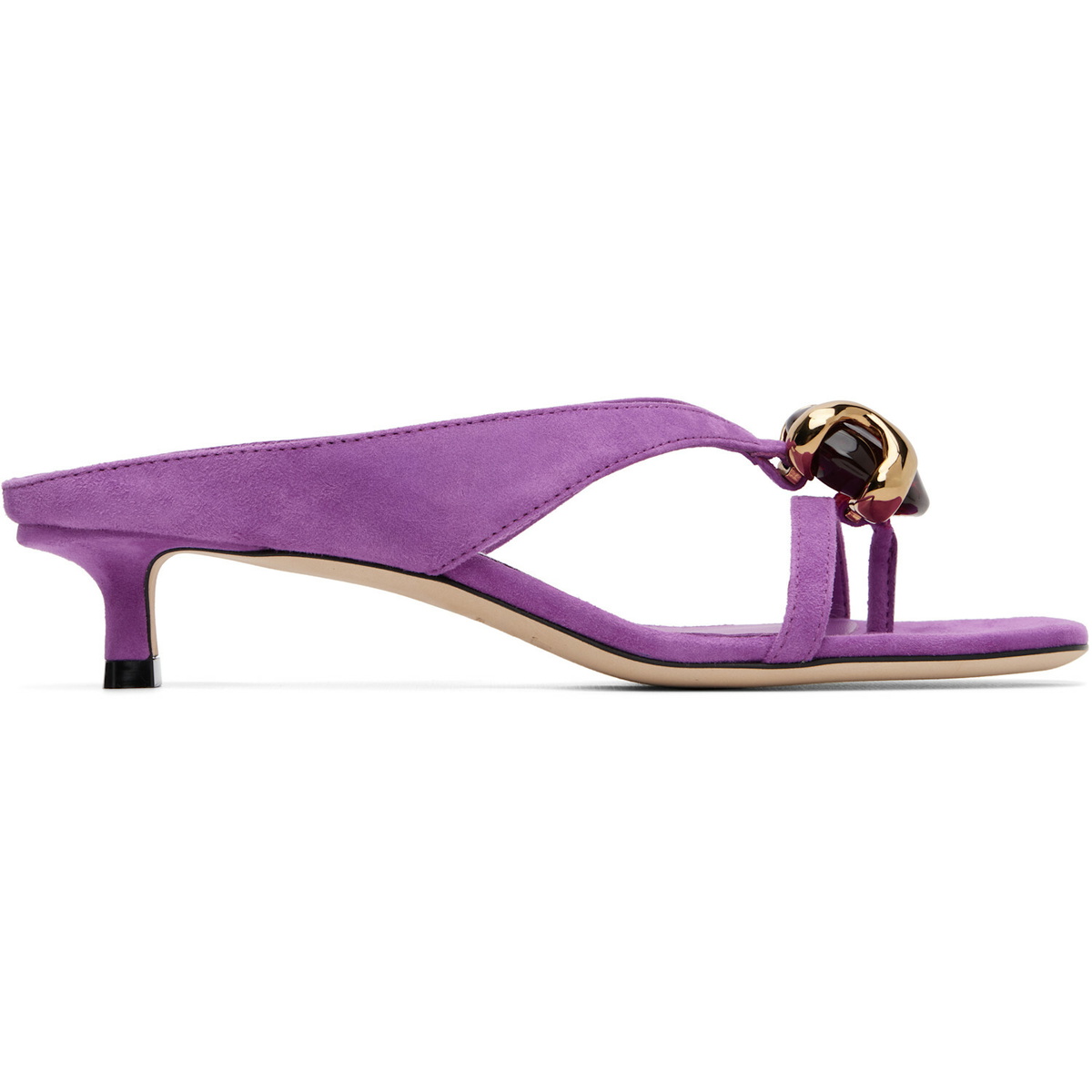 Jimmy Choo Purple Emeri Stone 35 Heeled Sandals Jimmy Choo
