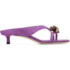 Jimmy Choo Purple Emeri Stone 35 Heeled Sandals Jimmy Choo