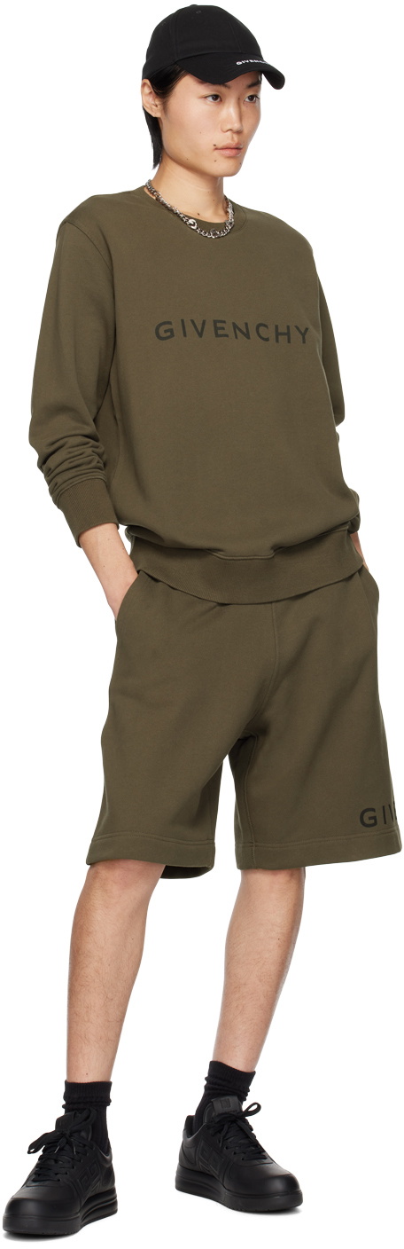 Givenchy Khaki 4G Shorts Givenchy