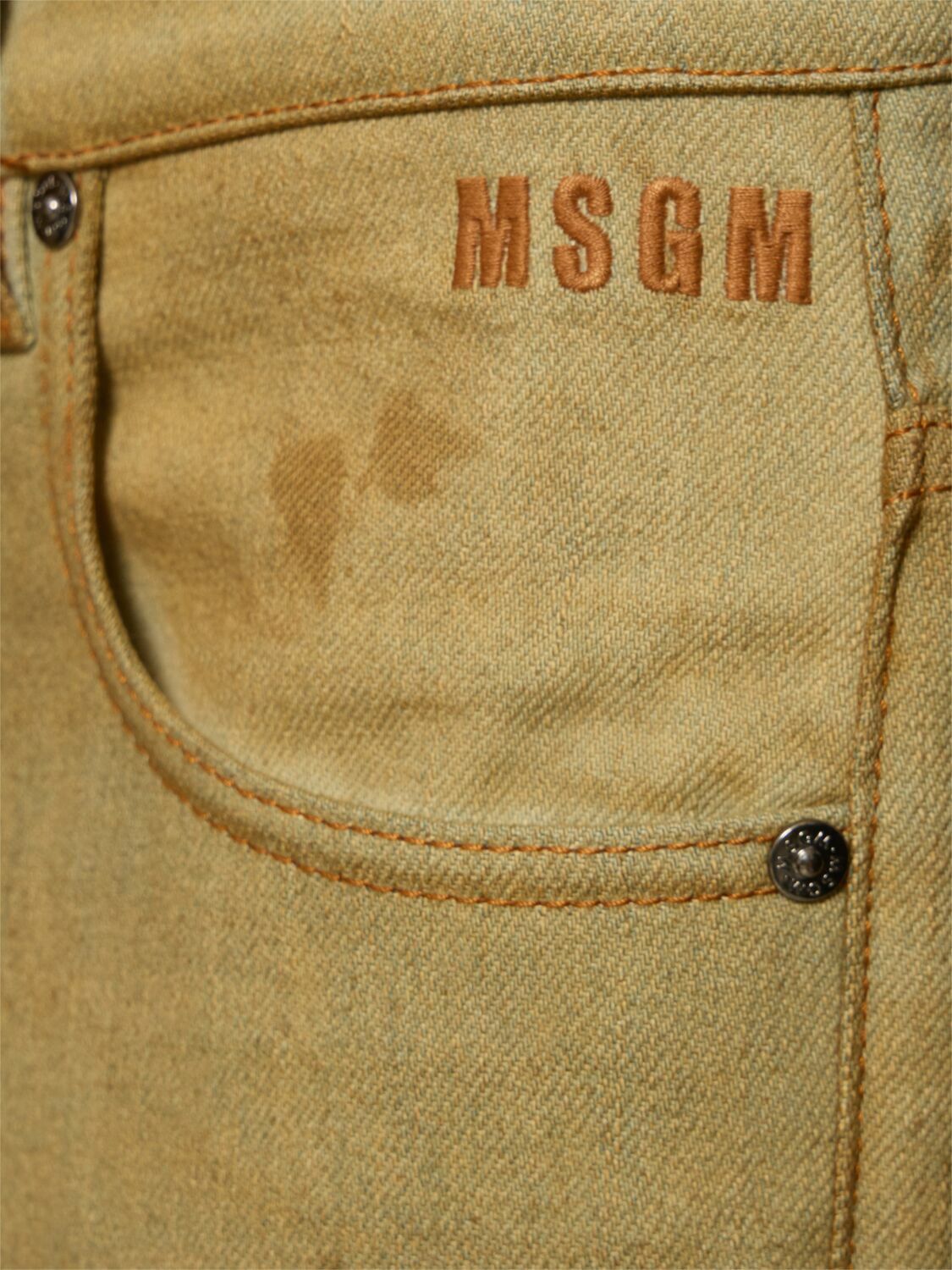 MSGM Tea Wash Denim Jeans MSGM