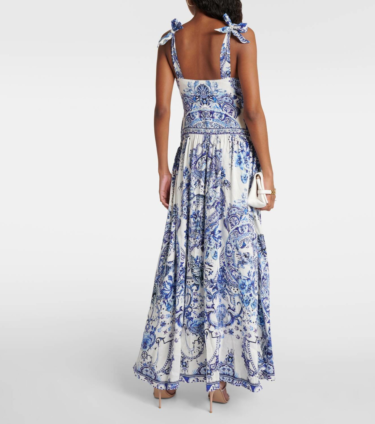 Camilla Glaze and Graze linen and silk maxi dress Camilla