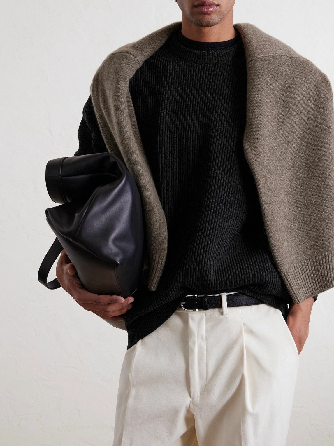 Auralee - Ribbed Wool Sweater - Black Auralee