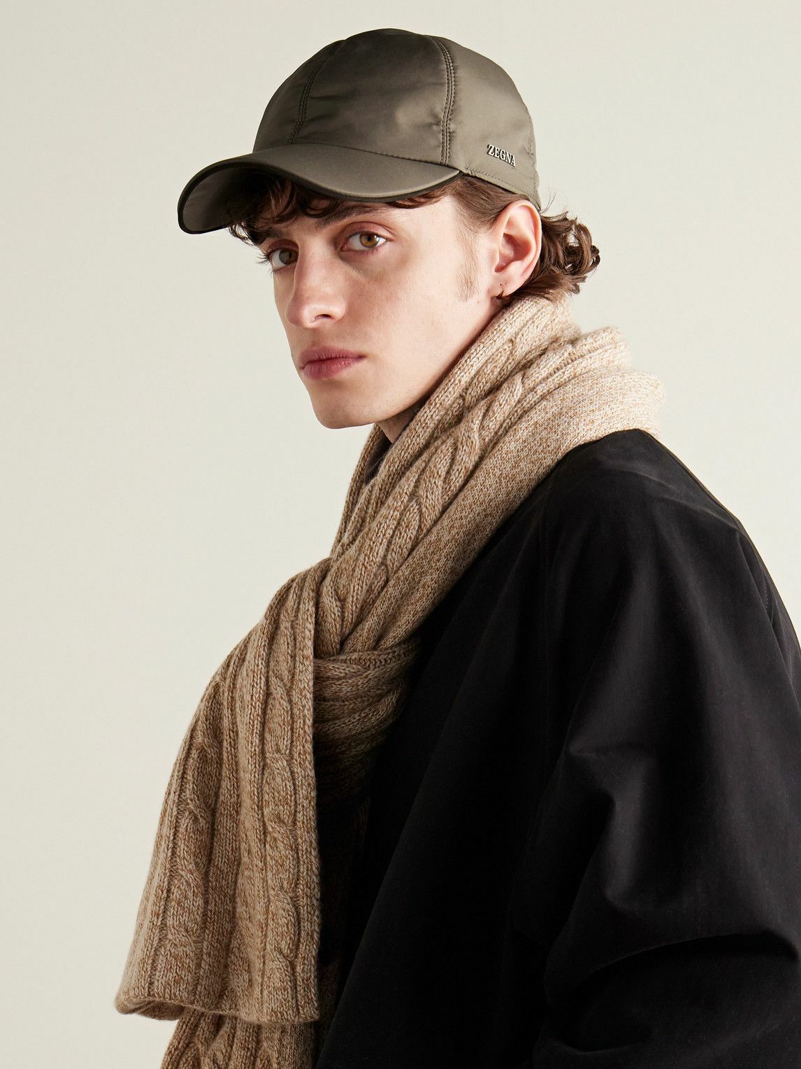 Zegna - Brezza Logo-Embellished Shell Baseball Cap - Green Zegna