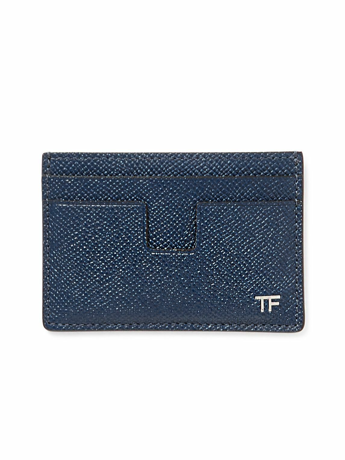 TOM FORD - Logo-Print Full-Grain Leather Cardholder TOM FORD