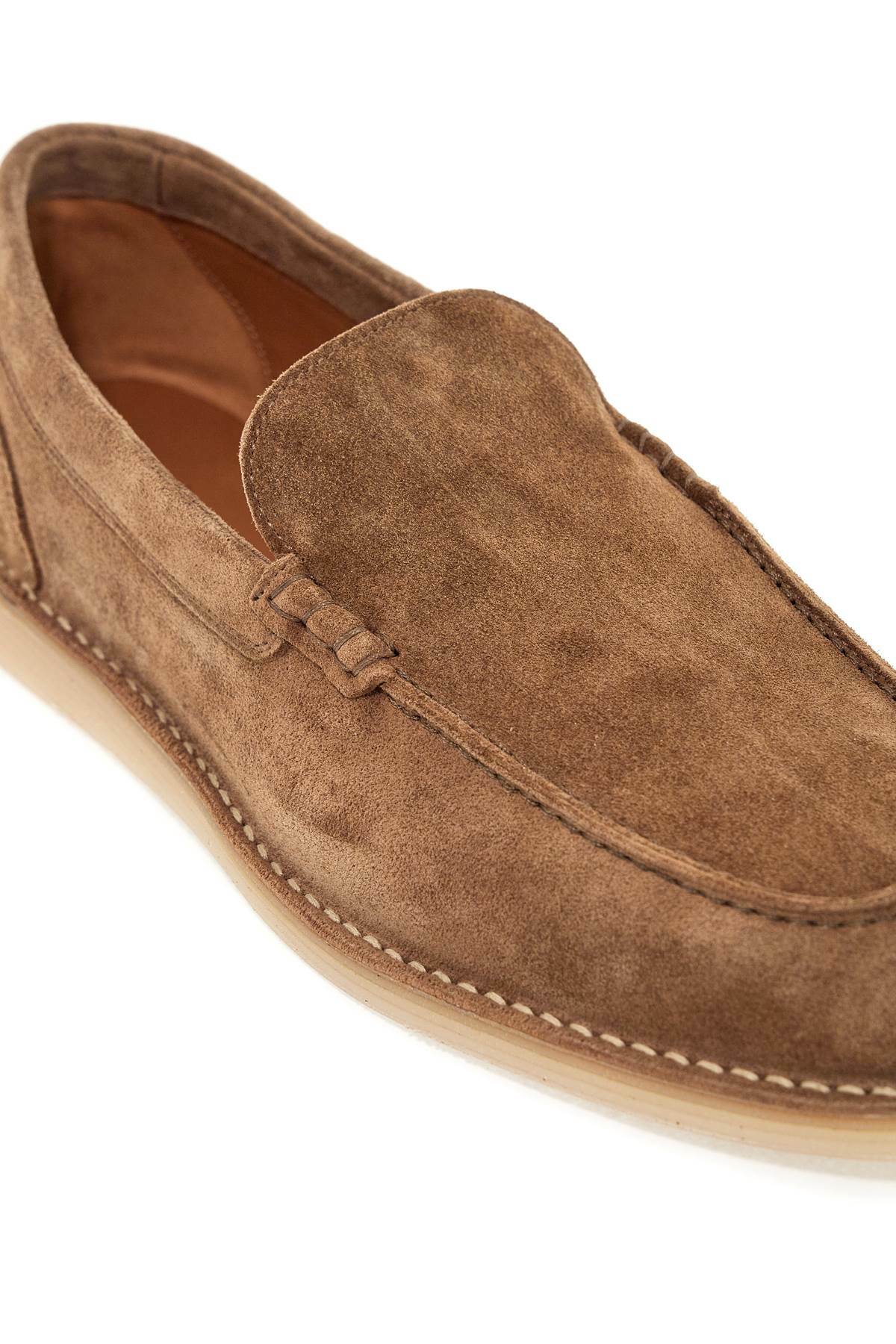 DOLCE & GABBANA suede leather moccas Brown Dolce & Gabbana