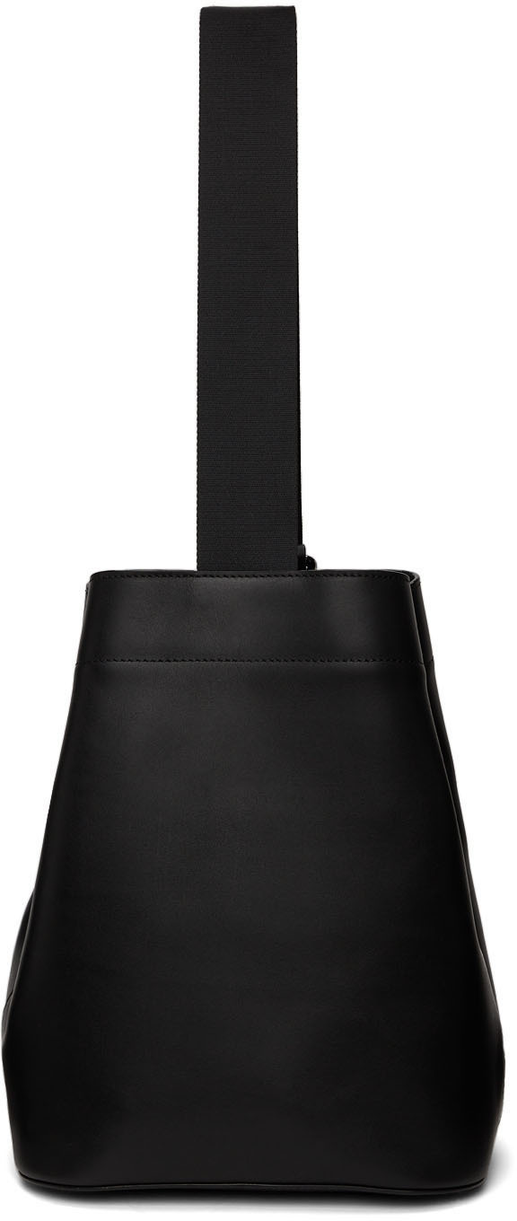 Studio Nicholson Black Calfskin Slide Shoulder Bag Studio Nicholson