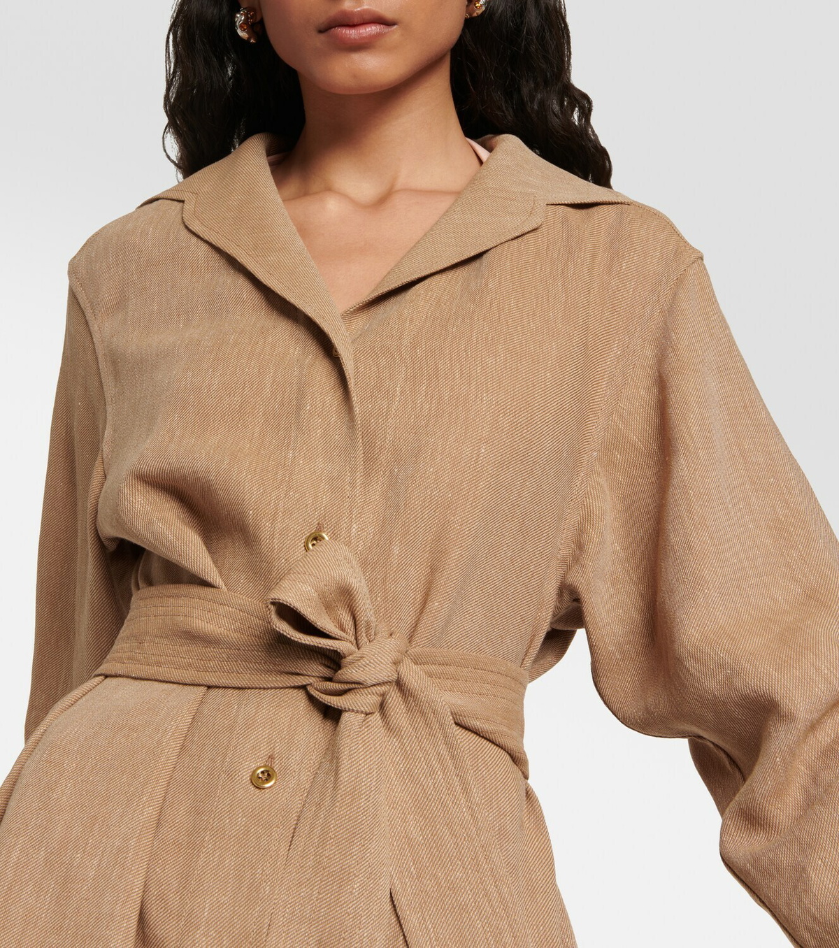 Loro Piana Linen shirt dress Loro Piana