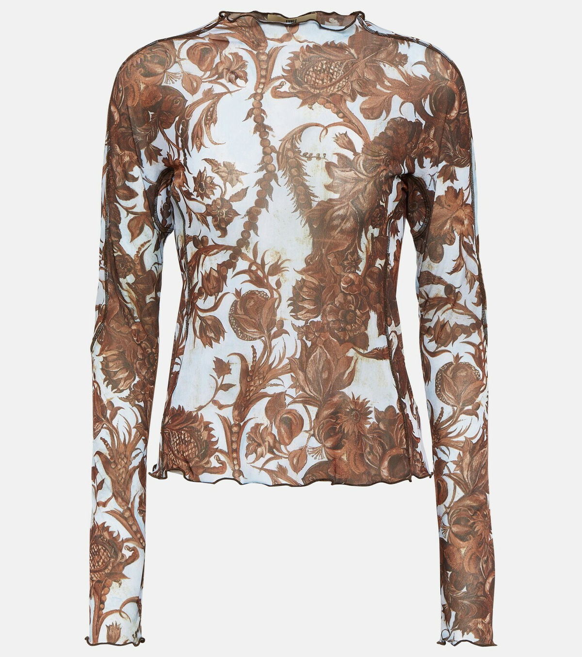 KNWLS Halcyon floral jersey top KNWLS