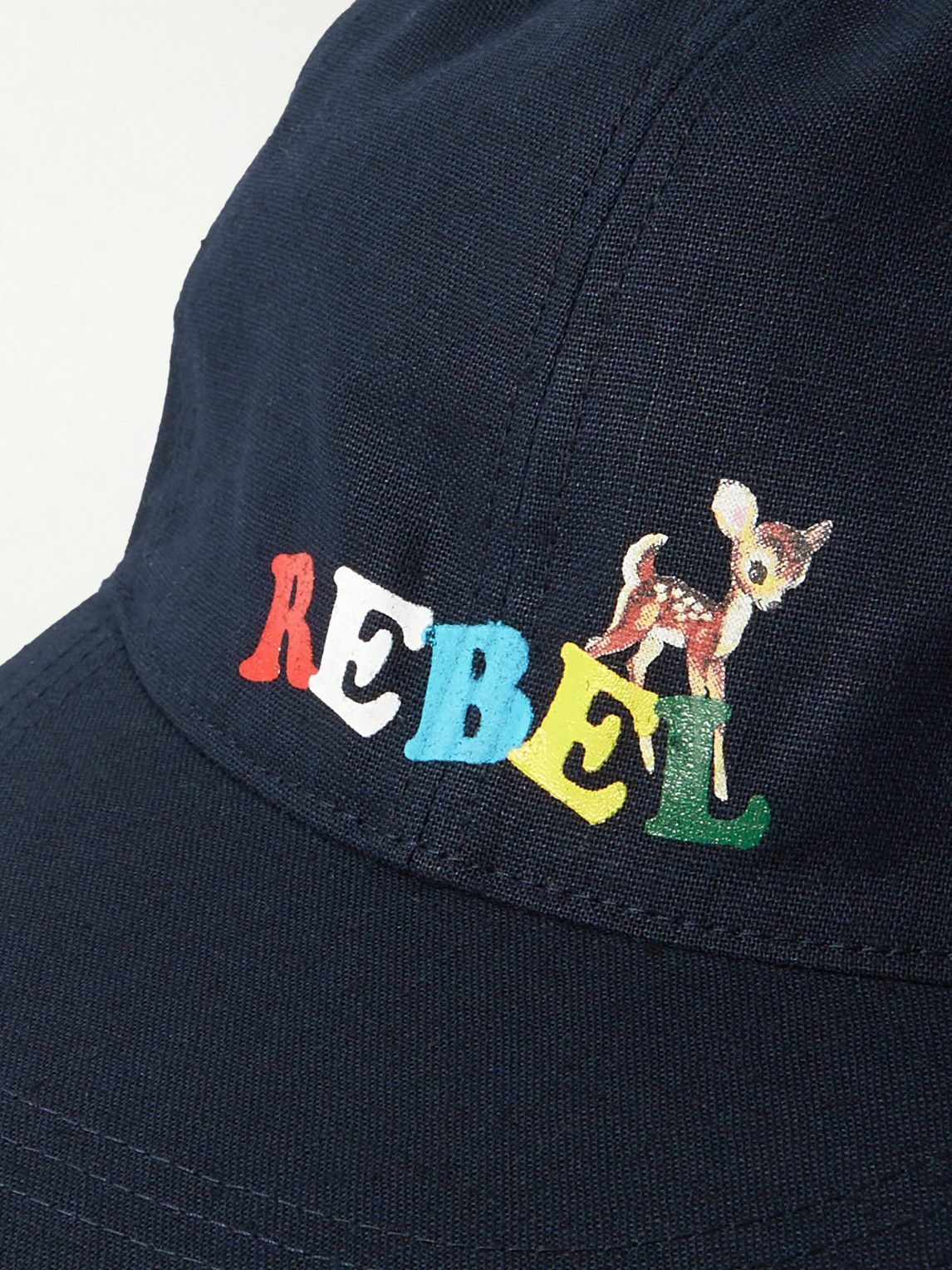 UNDERCOVER - Printed Cotton and Linen-Blend Baseball Cap Undercover