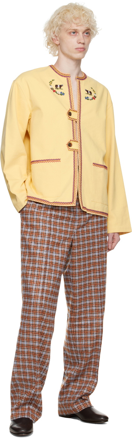 Bode Yellow Cow Jacket Bode