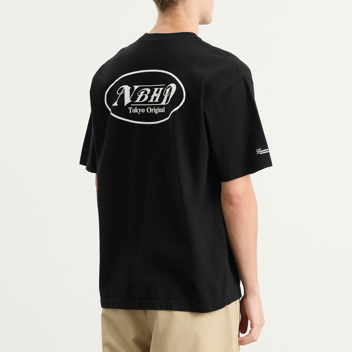 Neighborhood Men's SS-5 NBHD Logo T-Shirt in Black Neighborhood