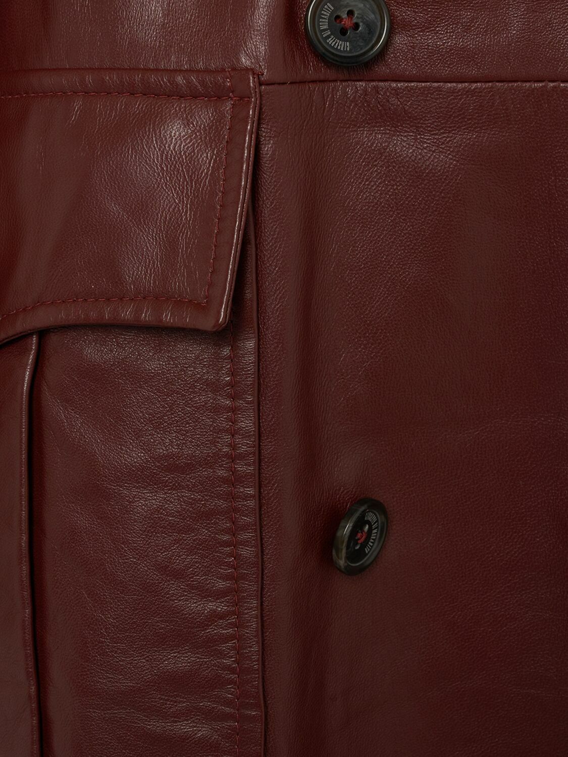 GIUSEPPE DI MORABITO Lamb Leather Long Trench Coat Giuseppe di Morabito