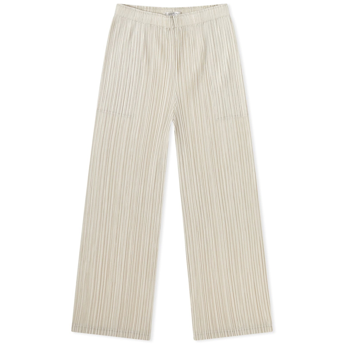 Pleats Please Issey Miyake Women's Straight Pleats Trousers in White ...