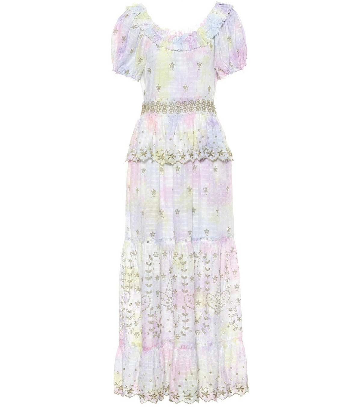 LoveShackFancy Kennedy off-shoulder maxi dress LoveShackFancy