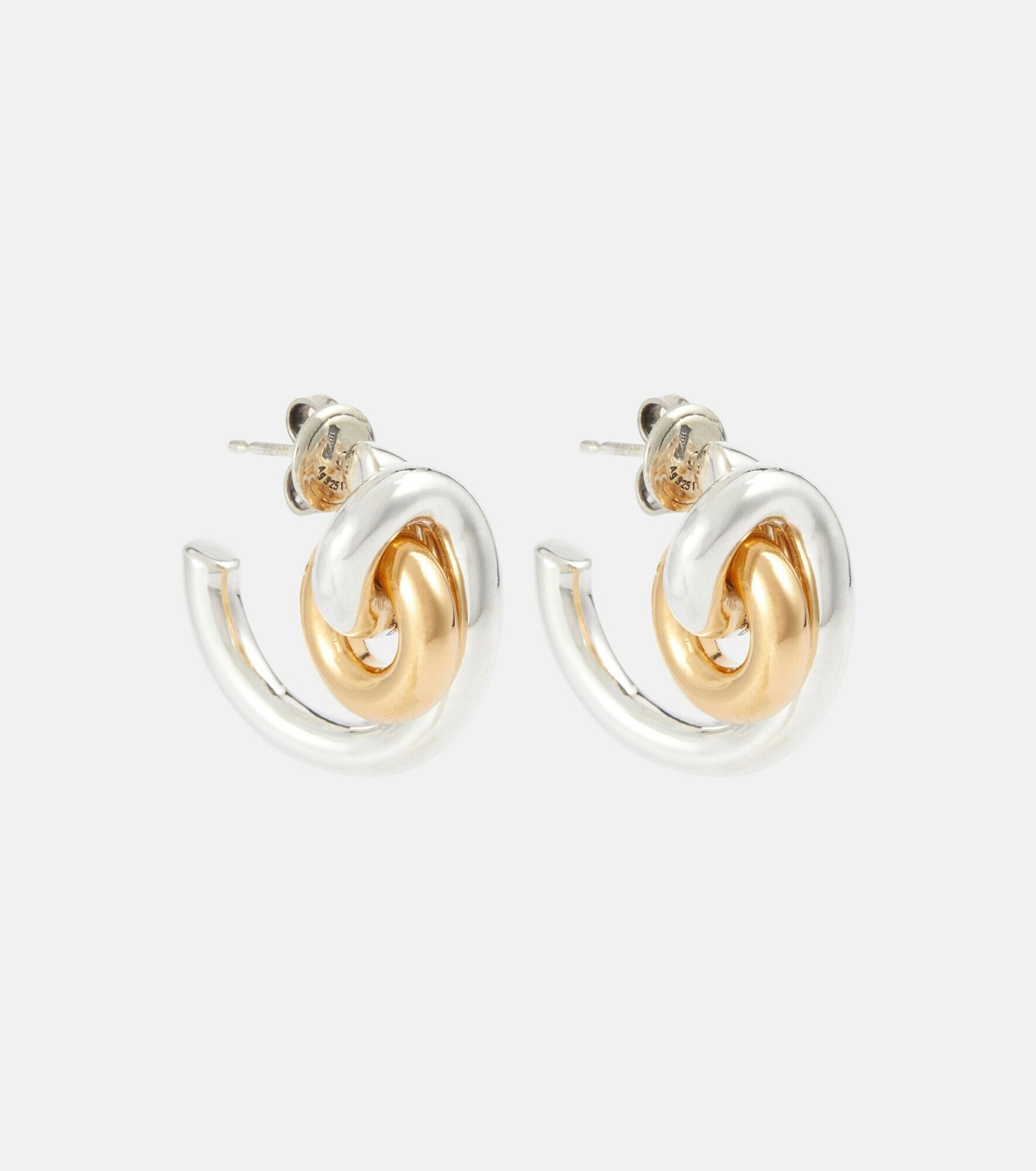 Bottega Veneta - Loop gold-plated hoop earrings Bottega Veneta