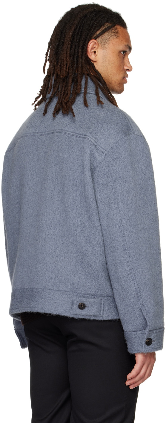 System Blue Button Up Jacket System