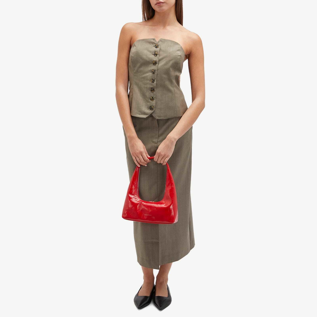 Samsøe Samsøe Women's Saleen Strapless Tailored Top in Bungee Cord ...