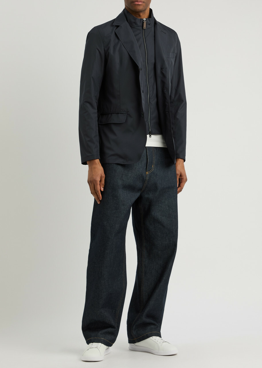 Herno Byron Shell Blazer Navy Herno