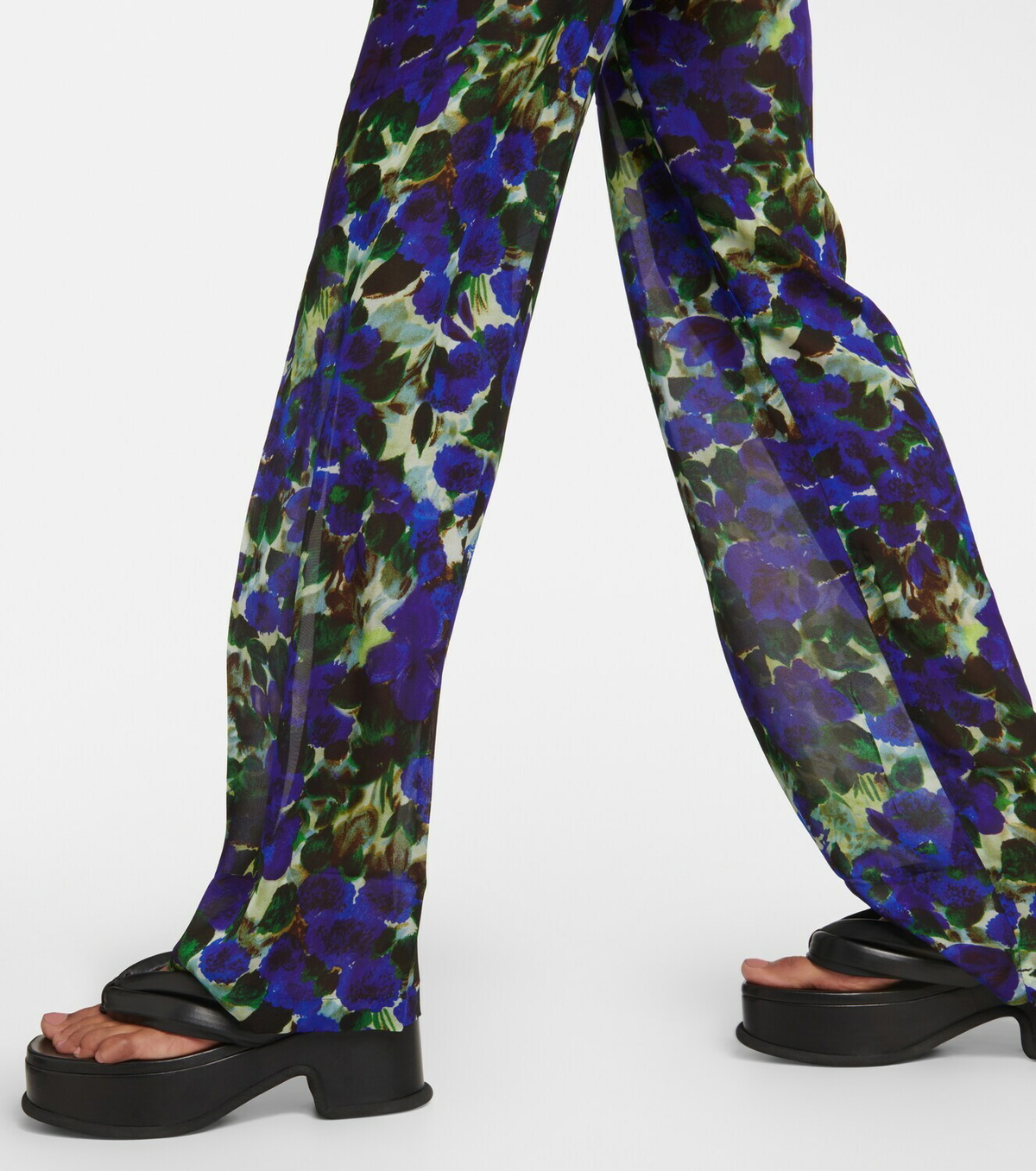 Dries Van Noten - Floral satin pants Dries Van Noten