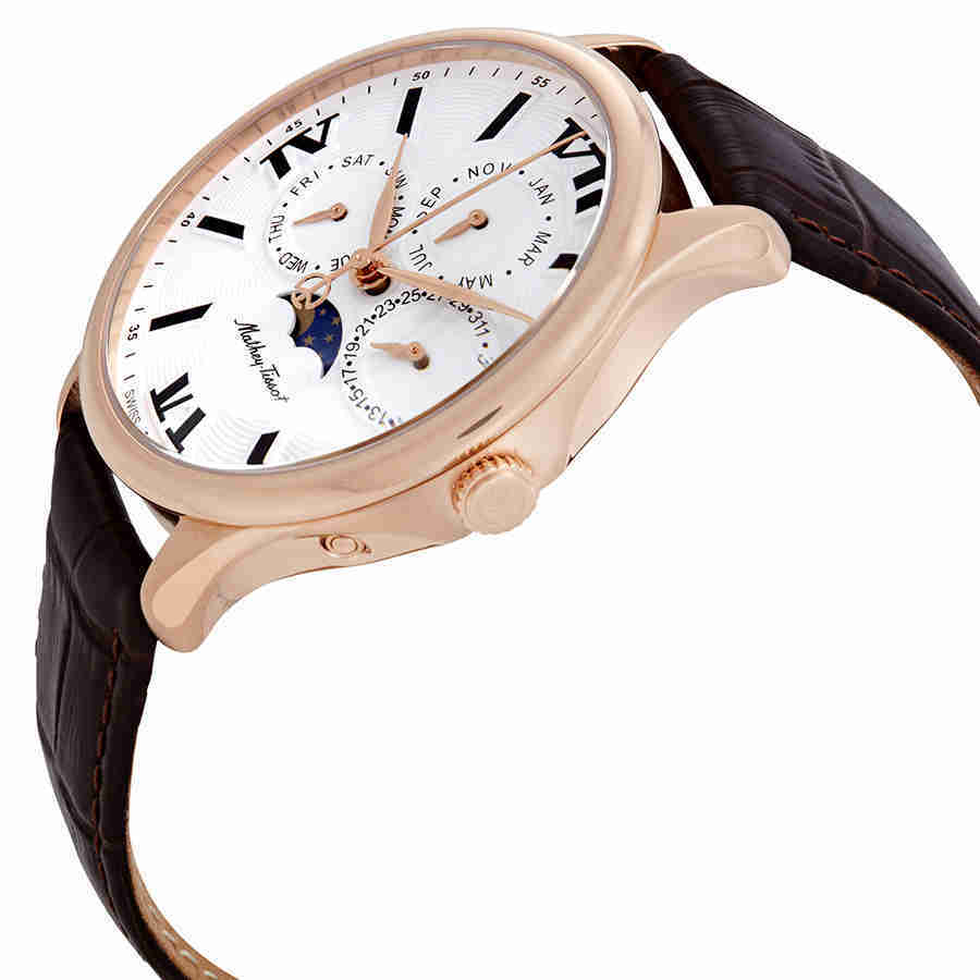 Mathey-Tissot Edmond Moon Phase White Dial Mens Watch H1886RPI Mathey ...