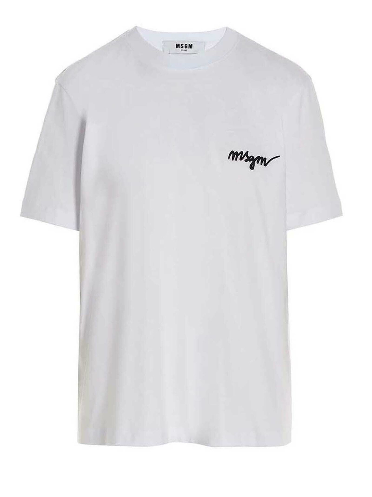 MSGM Logo Embroidery T-shirt MSGM