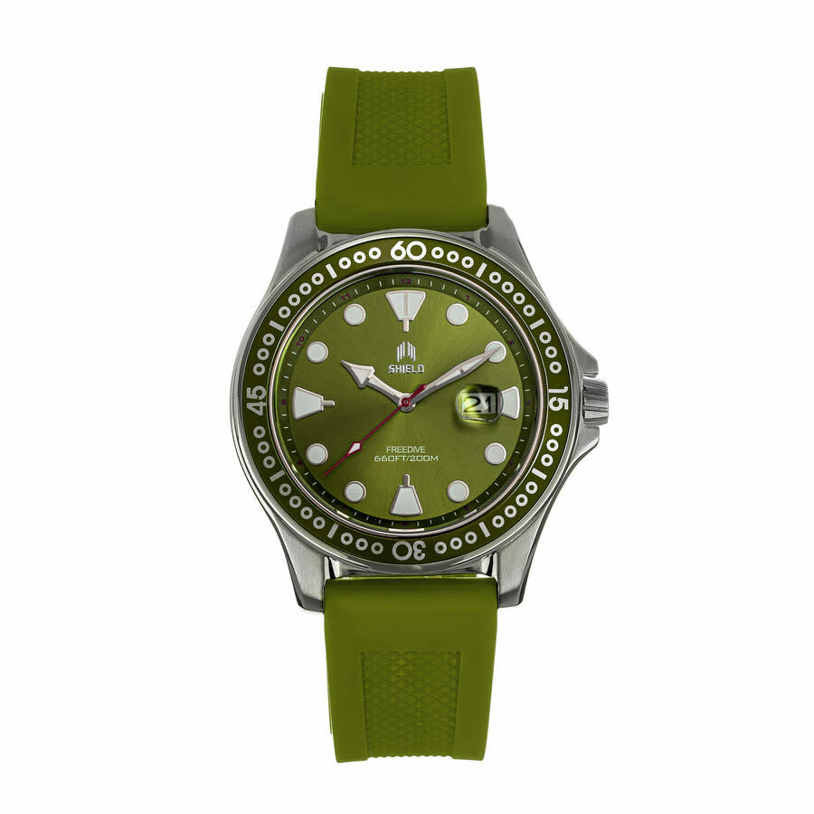Shield Freedive Quartz Green Dial Mens Watch SLDSH115-3 Shield