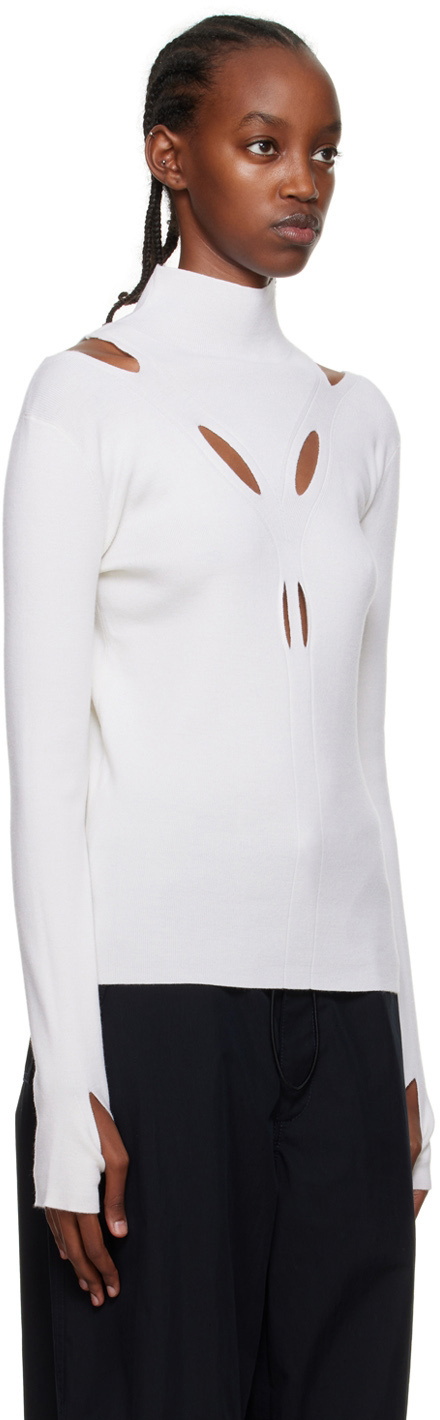 Dion Lee Off-White Skivvy Turtleneck Dion Lee