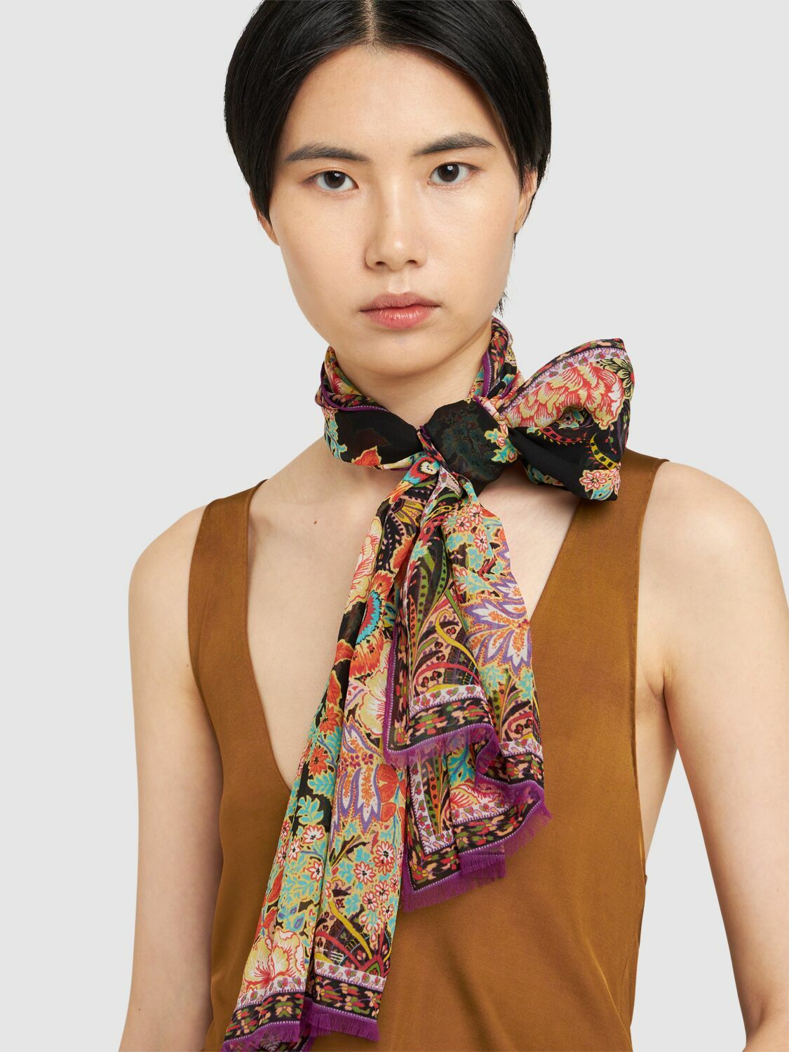 ETRO - Printed Silk Scarf Etro