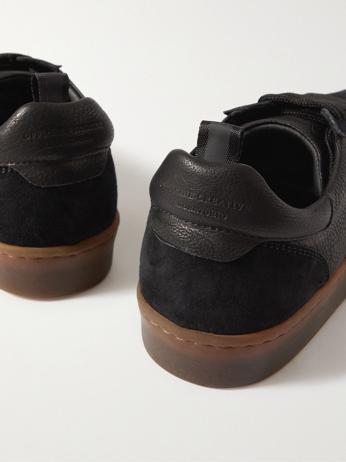 OFFICINE CREATIVE - Leather and Suede Sneakers - Black Officine Creative