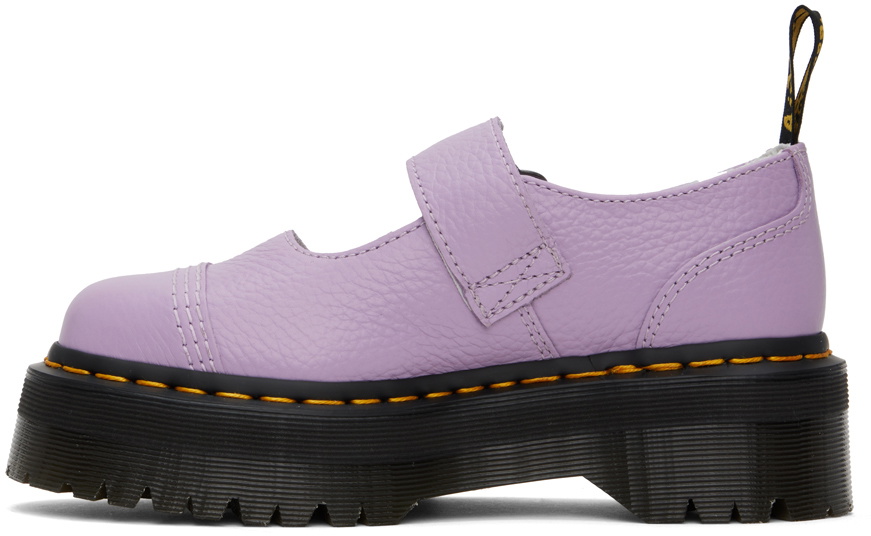 Dr. Martens Purple Addina Flower Oxfords Dr. Martens