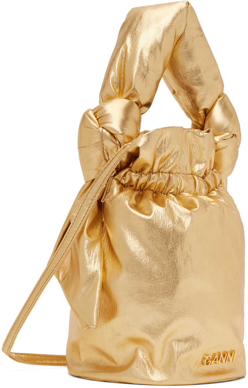 GANNI Gold Occasion Top Handle Bag GANNI GANNI Gold Occasion Top Handle Bag GANNI