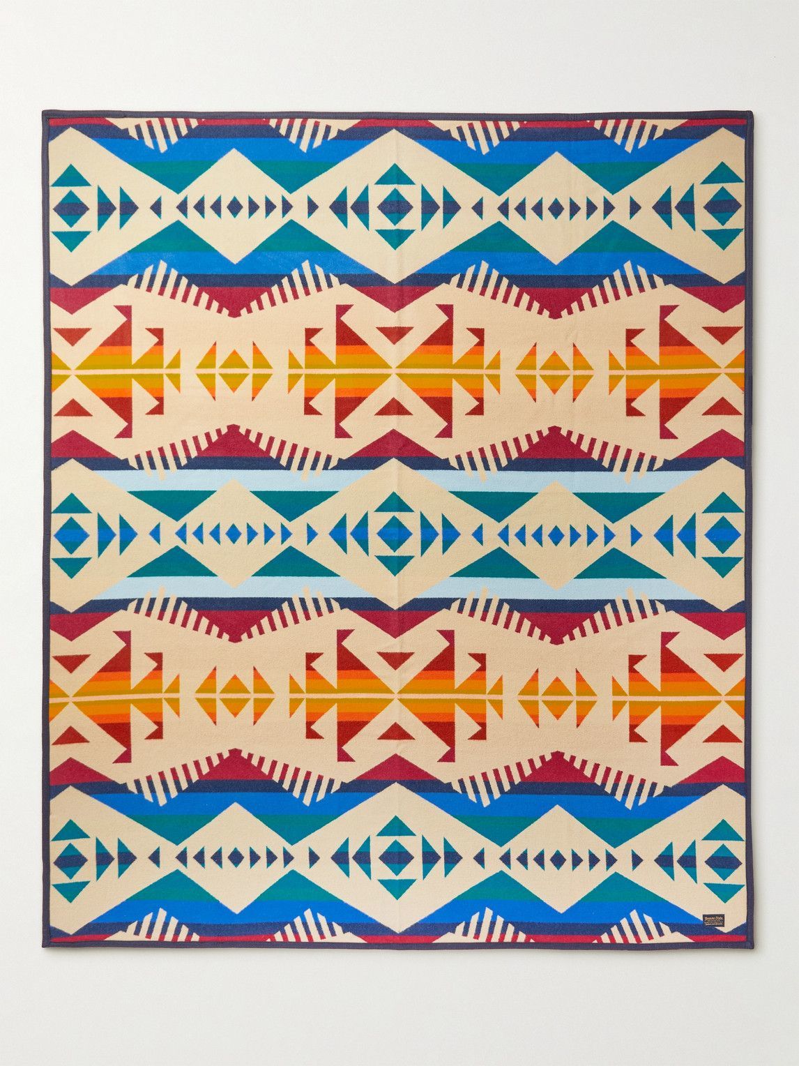 Pendleton - Los Lunas Virgin Wool and Cotton-Blend Jacquard Blanket ...