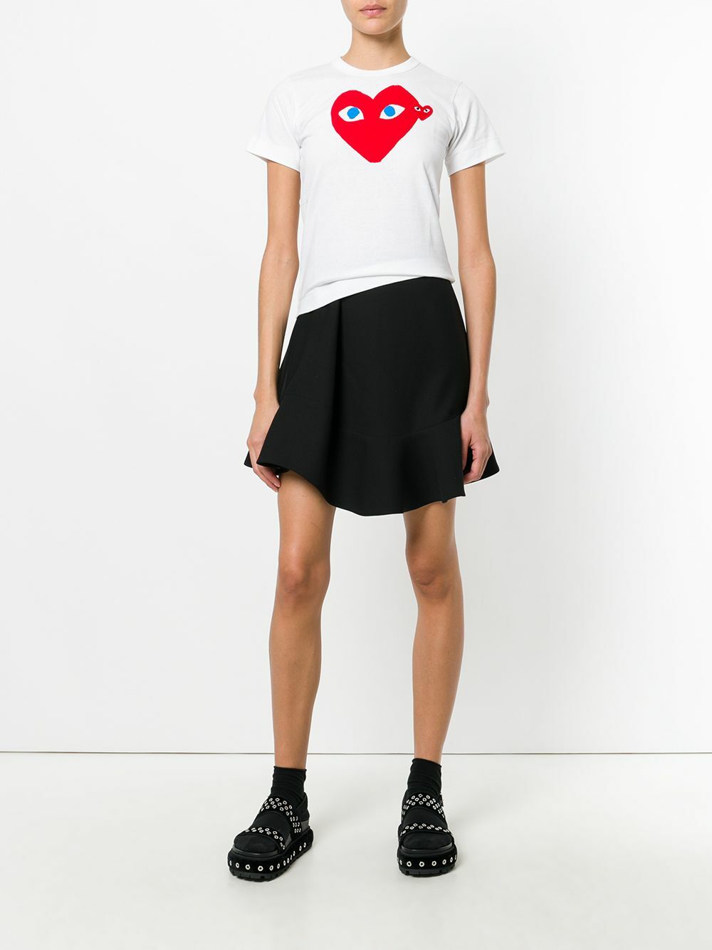 COMME DES GARCONS PLAY - Logo Cotton T-shirt Comme des Garcons Play