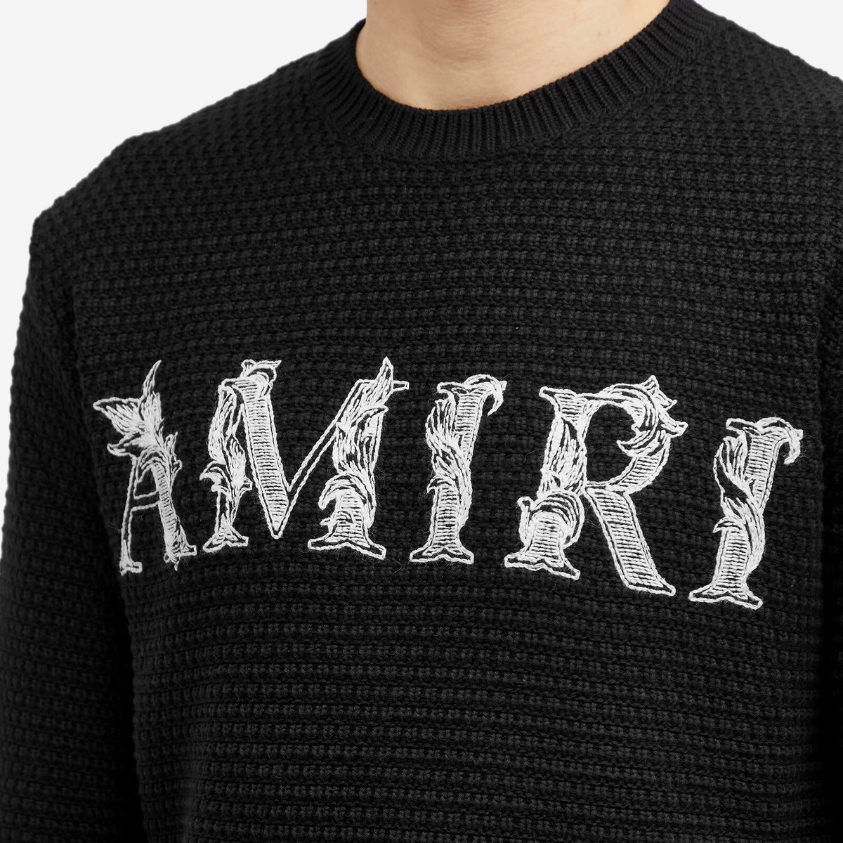 AMIRI Men's Baroque Crew Sweat in Black Amiri