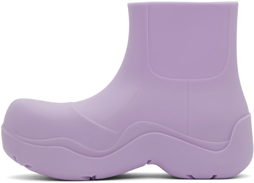 Bottega Veneta Purple Puddle Boots Bottega Veneta